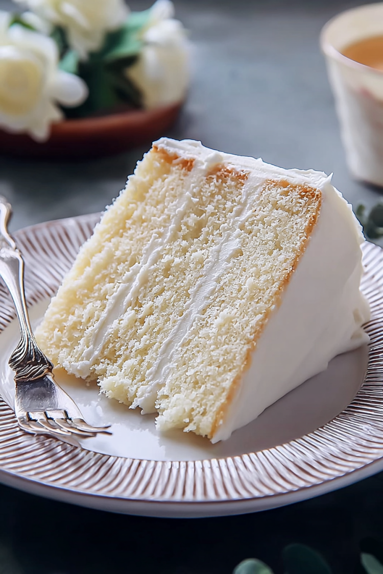 Irresistible White Cake Recipe | Easy & Fluffy - Home Fresh Eats | Easy ...